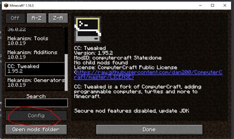 Forge Config Modder Support Forge Forums
