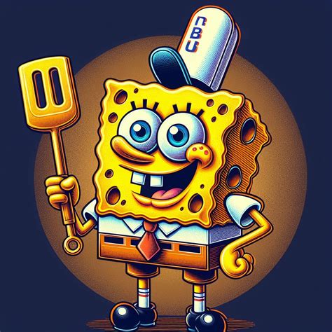 Spongebob Holds The Golden Spatula By Mnwachukwu16 On Deviantart