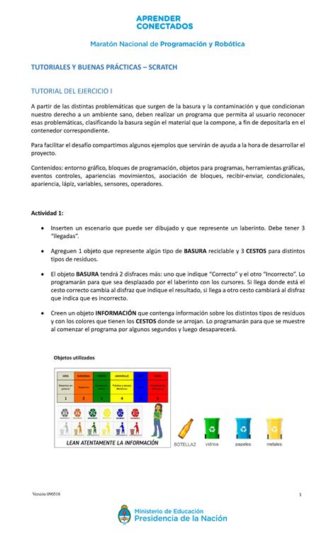Tutorial 1 Scracth Manual Tutoriales Y Buenas PrÁcticas Scratch