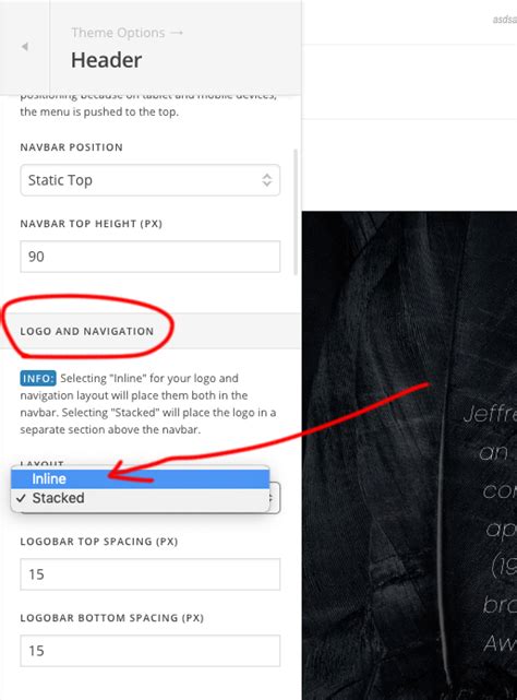 how to move logo left to header menu support themeco forum
