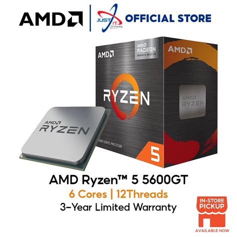 Amd Ryzen 5 5600gt 3 6ghz Up To 4 6ghz 16mb Am4 Processor With Amd Radeon Graphics Shopee Malaysia