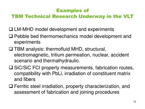 Ppt Vlt Research Highlights Iter Test Blanket Module Tbm Powerpoint Presentation Id 5965356
