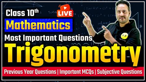 Class 10th Maths Jagrata Live Trigonometry Class 10 Maths Mid Term