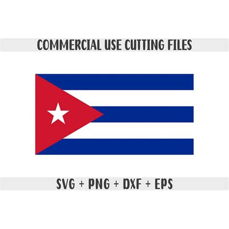 Cuba Flag Svg Original Colors Cuba Flag Png Commercial Use Inspire