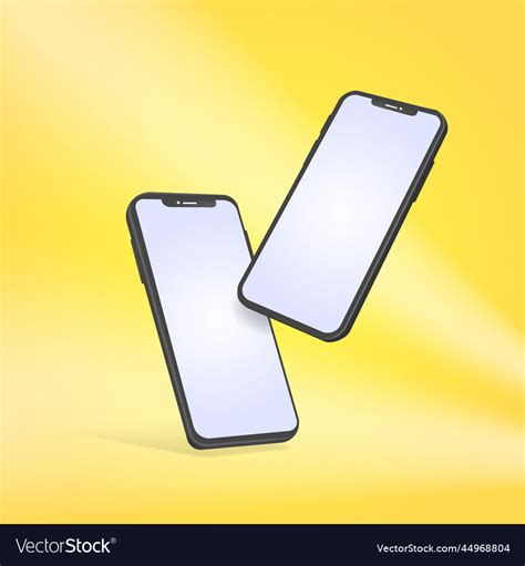 Realistic Smartphone Mockup Device Ui Ux Vector Image
