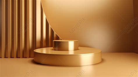 흰색 배경에 3d 황금 연단 멋진 사진 예술 그림 연단 배경 예술 그림 배경 하얀색 배경 이미지 Hd 연단 예술 그림 하얀색 배경 사진 무료 다운로드