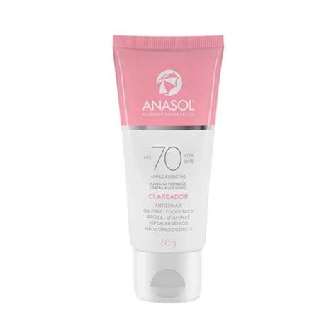 Protetor Solar Facial Anasol Clareador Fps 70 Com 60g Shopee Brasil