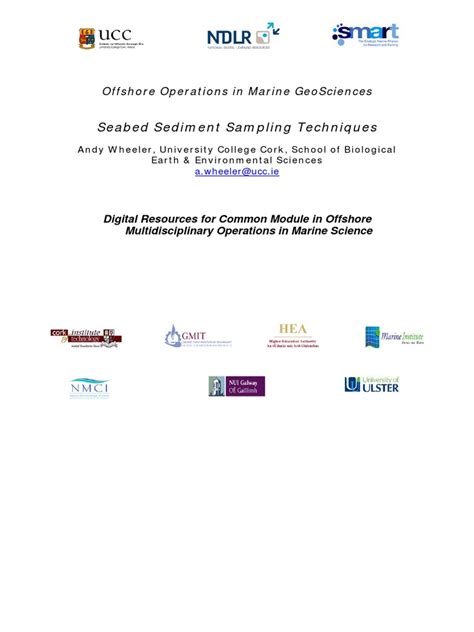 Seabed Sediment Sampling Techniques Offshore Operations In Marine Geosciences Pdf Seabed