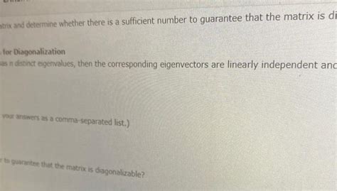 Solved Find The Eigenvalues Of The Matrix And Determine Chegg Com