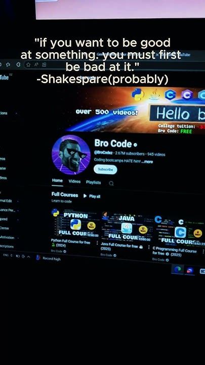 You Enjoy It After You Master It Coding Youtube