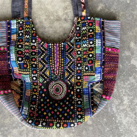 Bohemian Tote Bag 00s Vintage Colorful Quilted And Depop