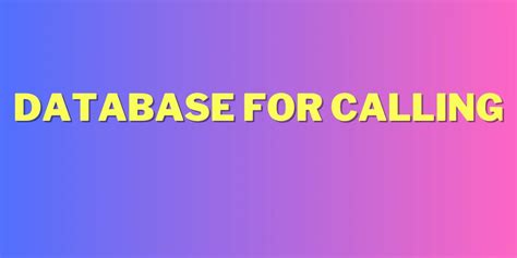 Database For Calling At ₹ 2000pack In Hyderabad Id 2853982274897