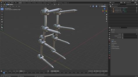 Lumbar Cervical Spine Fixation System 3d 3d Molier International