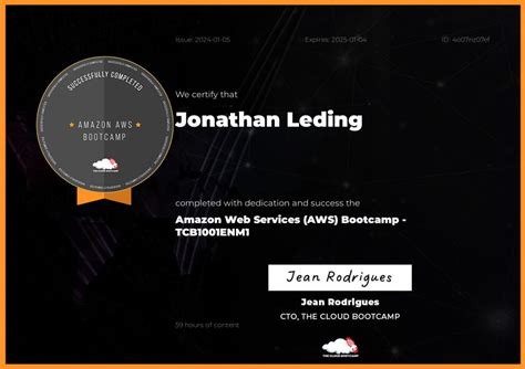 Brian Leding On Linkedin I Successfully Completed The Amazon Web Services Bootcamp