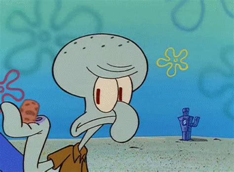 Frustrated Squidward Tenticles  By Spongebob Squarepants Find