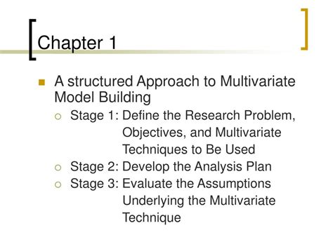 Ppt Multivariate Data Analysis Chapter 1 Introduction Powerpoint Presentation Id6184004