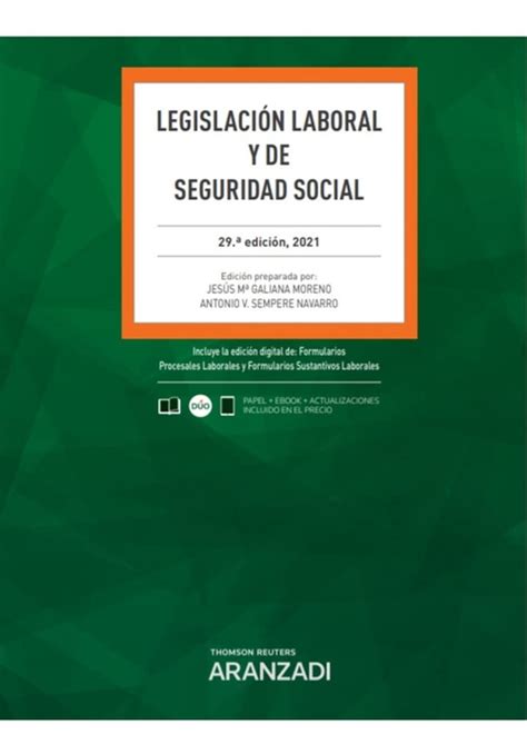 Legislación Laboral Y De Seguridad Social Papel E Book Galiana
