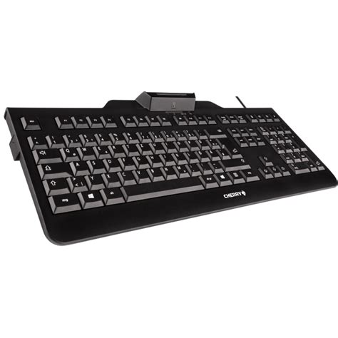 Original Cherry Kc 1000 Sc Corded Smartcard Usb Qwerty Keyboard Black Jk A0100gb 2 Mice