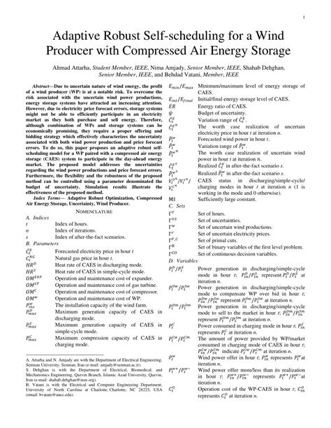 pdf adaptive robust self scheduling for a wind producer with