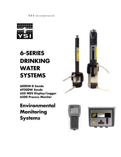 Ysi 6 Series Drinking Water Sondes Operations Manual