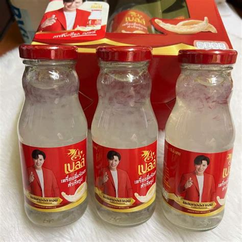 6 ขวด เครื่องดื่ม รังนก รังนกแท้ เบลล์ คอลลาเจน สูตร ดั้งเดิม ออริจินอล ฝาแดง Bell Birds Nest