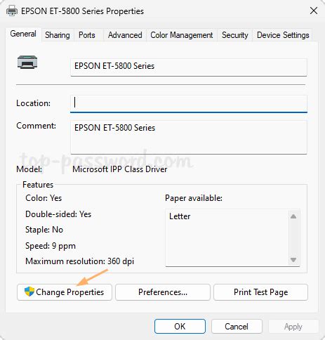 Change Printer Name Windows Password Recovery Change Printer Name Windows Password Recovery