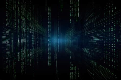 Premium Photo Abstract Binary Code Technology Background Generative Ai