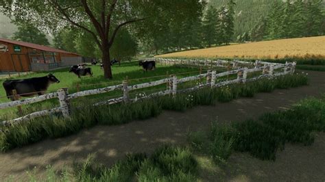 Tree Trunk Fences FS22 KingMods