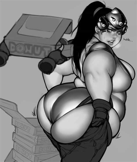 Rule 34 1girls Ass Belly Big Ass Big Belly Black And White Black Hair Blizzard Entertainment