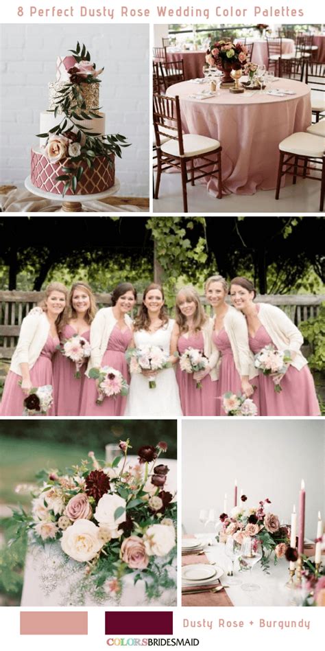 All Dusty Rose Wedding Color Palettes Colorsbridesmaid