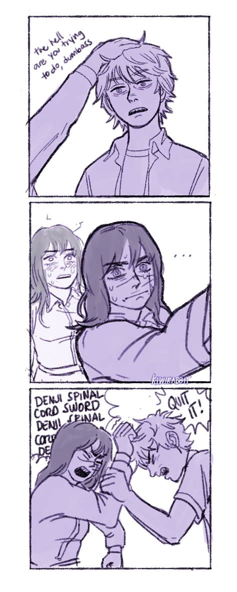 Denji Yoru And Mitaka Asa Chainsaw Man Drawn By Kiwirabbit Danbooru