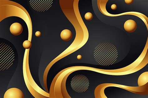 현실적인 황금 럭셔리 배경 무료 벡터