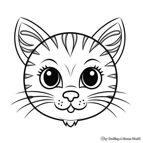 Tabby Cat Coloring Pages Free And Printable