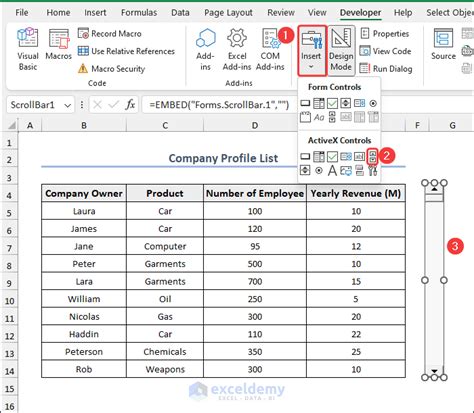 How To Create A Scroll Bar In Excel Cell At Karol Graves Blog