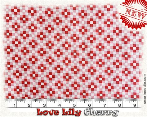 Love Lily Cherry Fabric Smart Needle