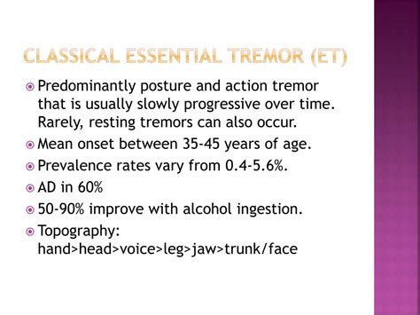 Ppt Evaluation And Management Of Tremor Powerpoint Presentation Id 743849