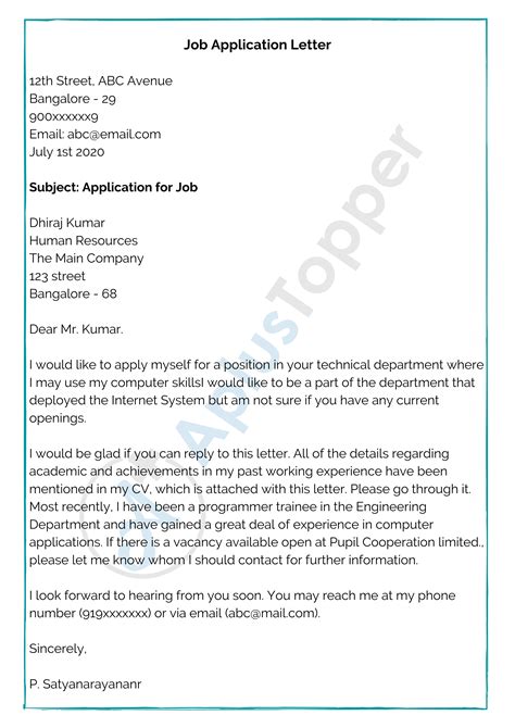 Business Letter Format Samples How To Write Business Letter A