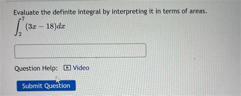 Solved Evaluate The Definite Integral By Interpreting It In