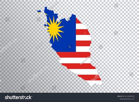 「透明な背景に切り取り線付きにマレーシアの国旗」のイラスト素材 2213407023 Shutterstock