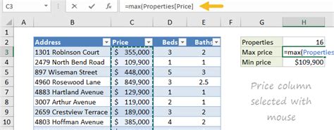 Excel Tables Exceljet