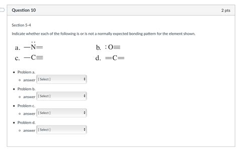 solved section 5 4 indicate whether each of the following is