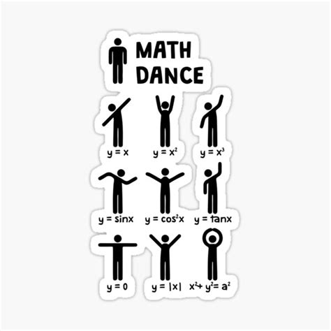 Math Dance Sticker For Sale By Moha444 Redbubble