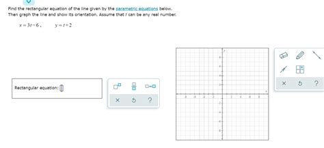 Solved Find The Rectangular Equation Of The Line Given By