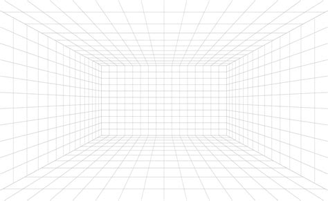 3d Wireframe Grid Room 3d Perspective Laser Grid 16 9 Cyberspace Blue Background With White