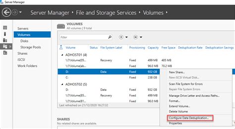 Hyper V Optimise Storage By Implementing Data Deduplication Lets Configmgr