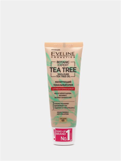 Eveline Cosmetics TEA TREE Тональный крем Матирующий Антибакт 3в1-03 ...