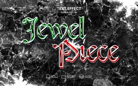Premium PSD Gem Text Effect