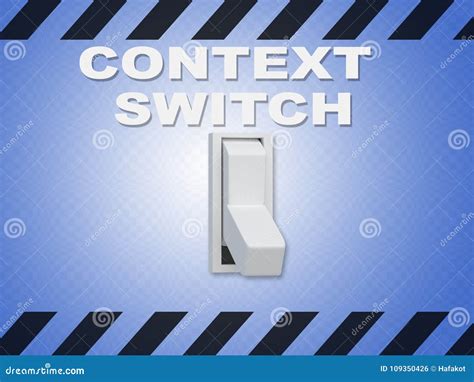 CONTEXT SWITCH Concept Stock Illustration Illustration Of Boom