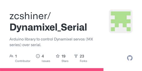 Github Zcshinerdynamixelserial Arduino Library To Control Dynamixel Servos Mx Series Over