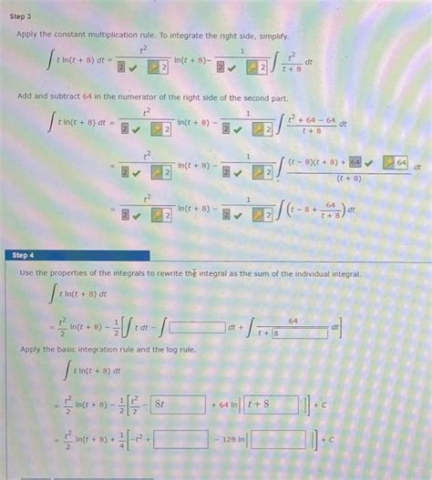 Solved Step 3 Apply The Constant Multiplication Rule To